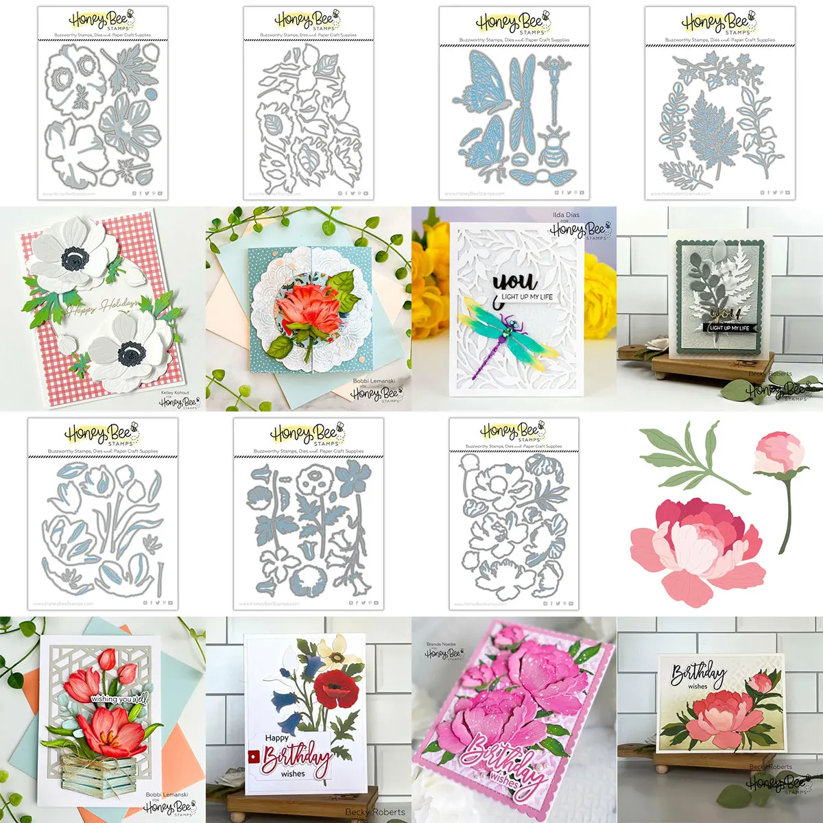 Layering-Flowers-Cut-Die-Set-for-Card-Making-Metal-Cutting-Dies-DIY ...