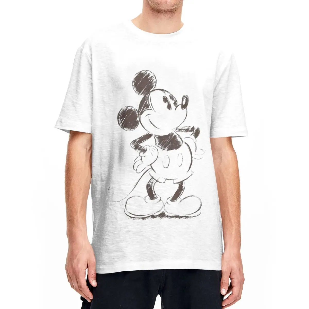 Mickey-And-Friends-T-Shirts-Men-Women-s-Pure-Cotton-Funny-T-Shirts ...