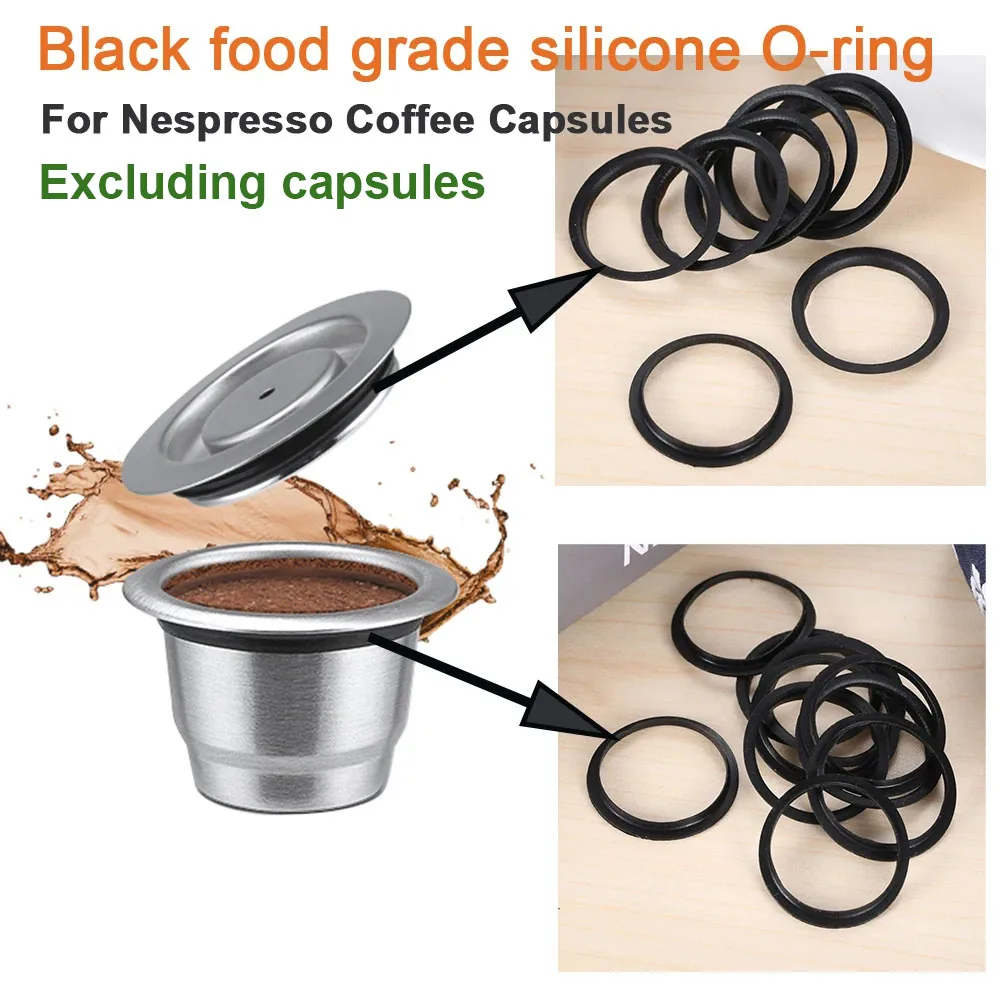 Nespresso Coffee Capsule Black Cup Body Cup Cover Accessories Silicone ...