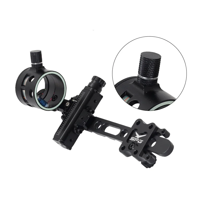 Compound-Bow-Sight-1-Pin-Long-Rod-Fine-Adjustment-Aiming-Archery-Sight ...