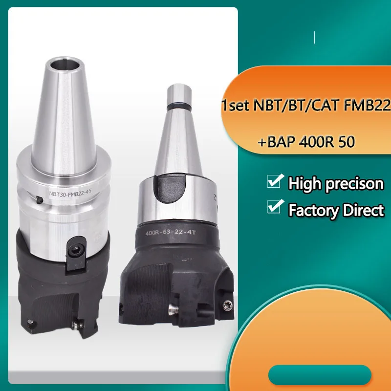 1Set-BAP400R-50mm-Cutter-Head-Face-Shell-End-Mill-BT40-NBT30-FMB22 ...