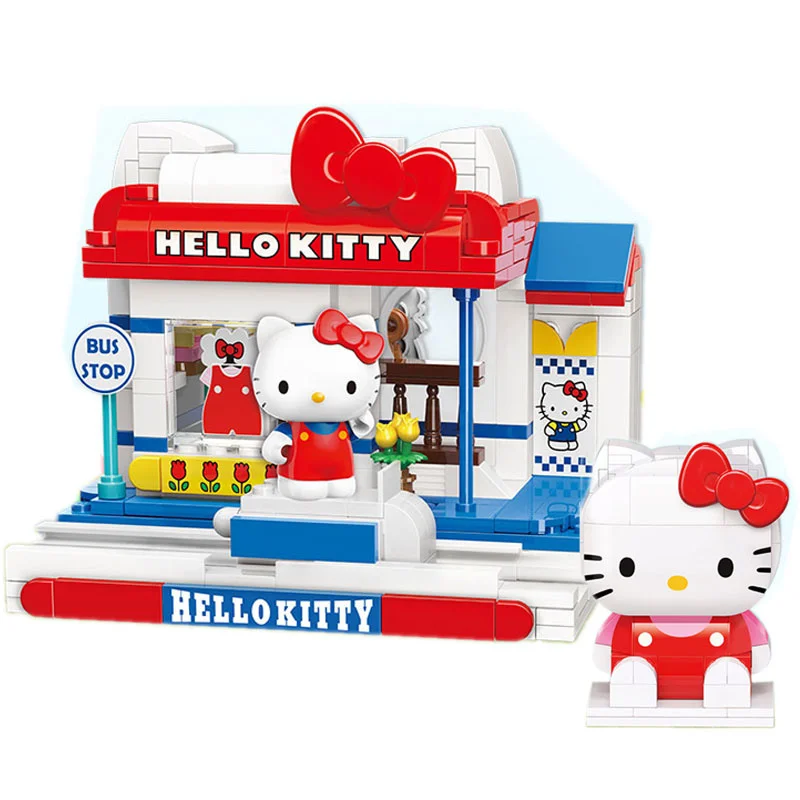 Hello Kitty Melody Cinnamoroll Pompom Kuromi Assembled Building Blocks ...