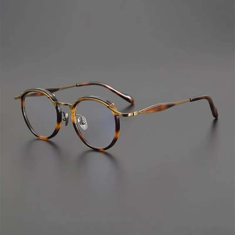Nicho-Marco-de-gafas-de-titanio-puro-cl-sico-marco-de-gafas-retro ...