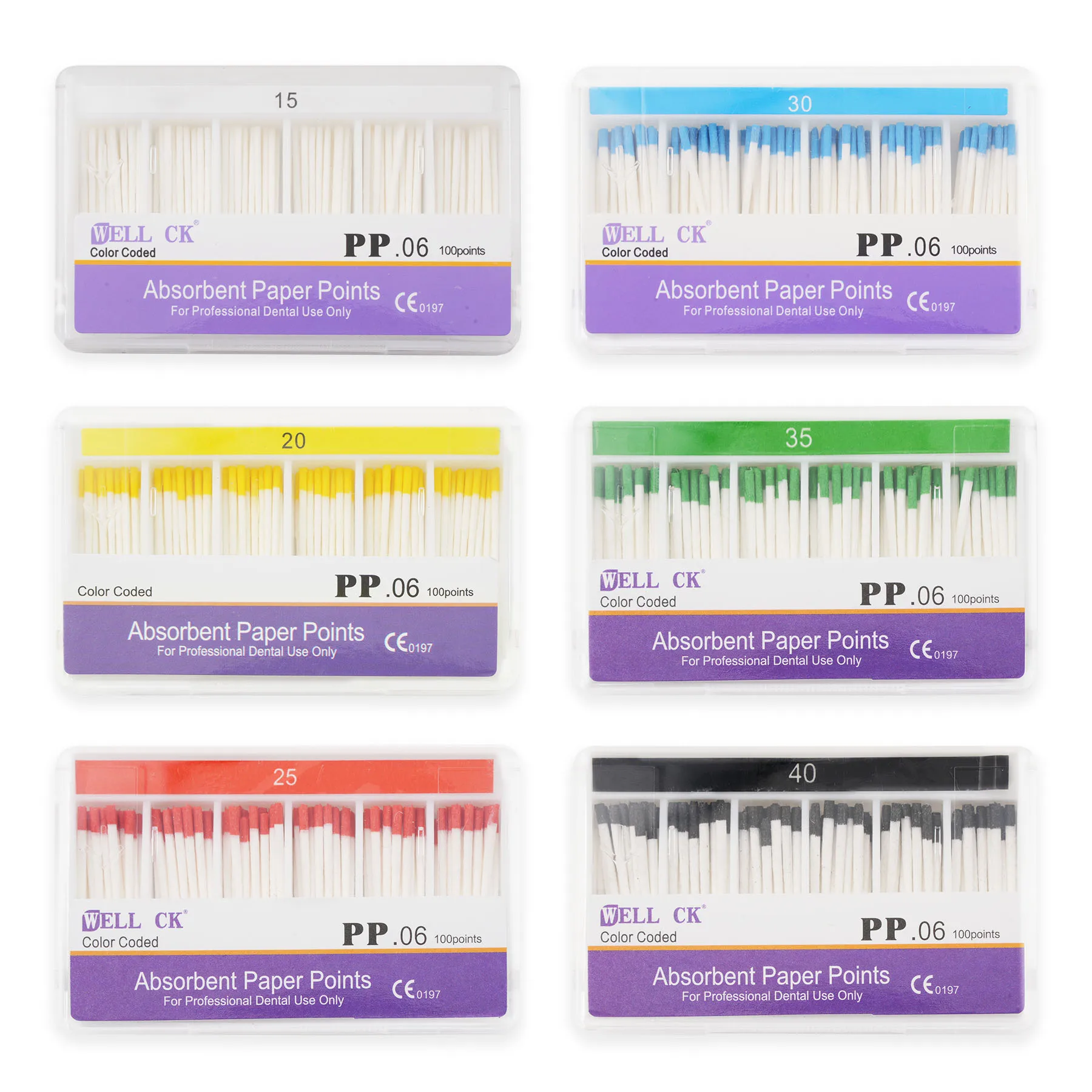 60Pcs/1Box Dental Absorbent Paper Point Root Cancel Endodontic ...