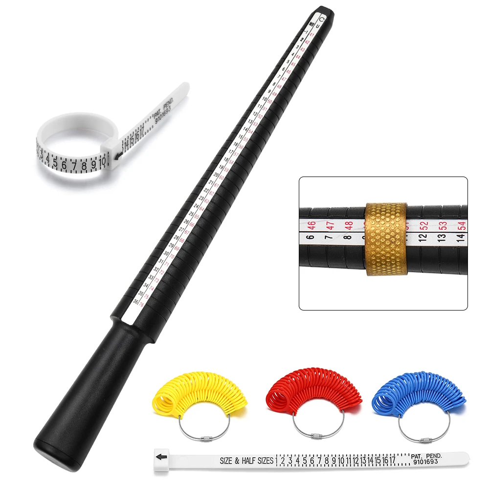 1pcs Professional Jewelry Tools Ring Mandrel Stick Finger Gauge Ring ...