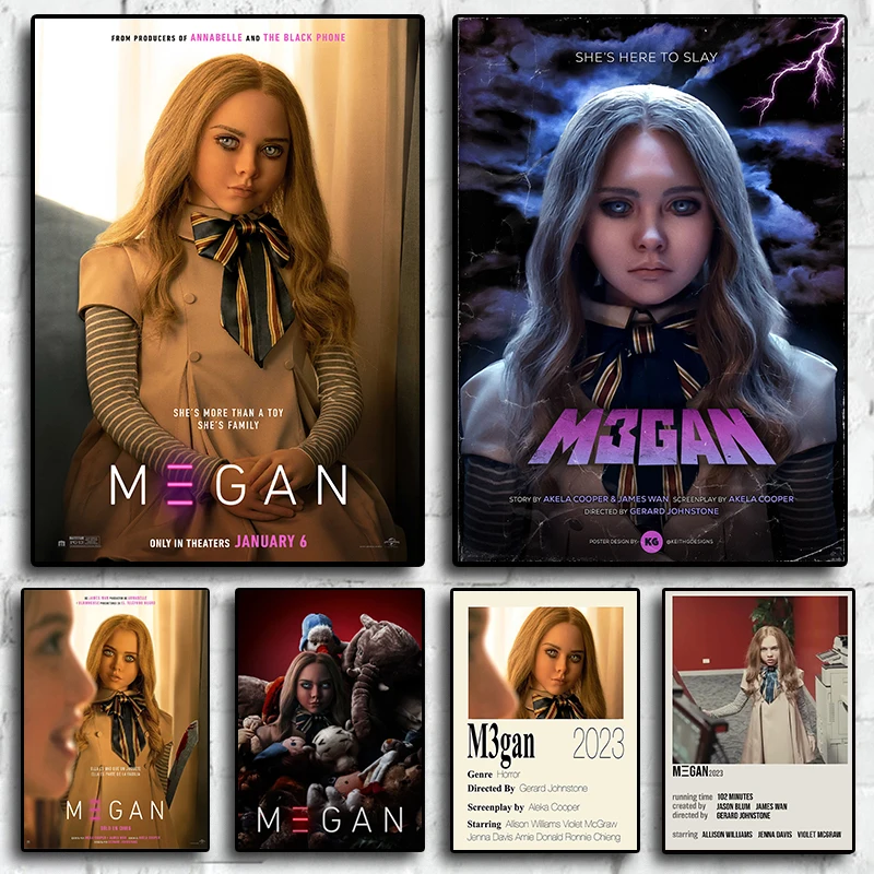 2023-Horror-Movie-M3gan-Poster-Aesthetics-Megan-Dance-Doll-Wall-Art ...