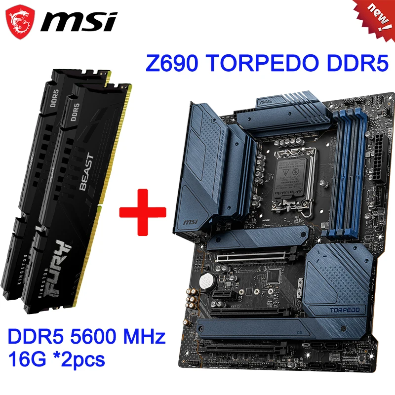 MSI Mag Z690 Torpedo ATX Motherboard, LGA 1700 Socket, Z690 Chipset ...