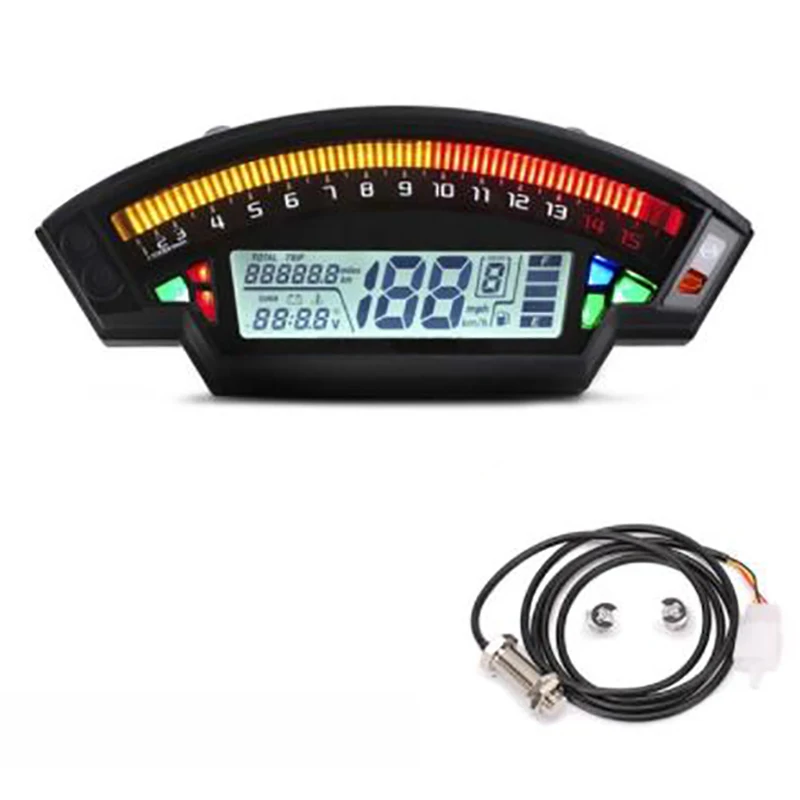 Motorcycle-Universal-Lcd-Digital-Speedometer-14000Rpm-6-Gear-199Km-H ...