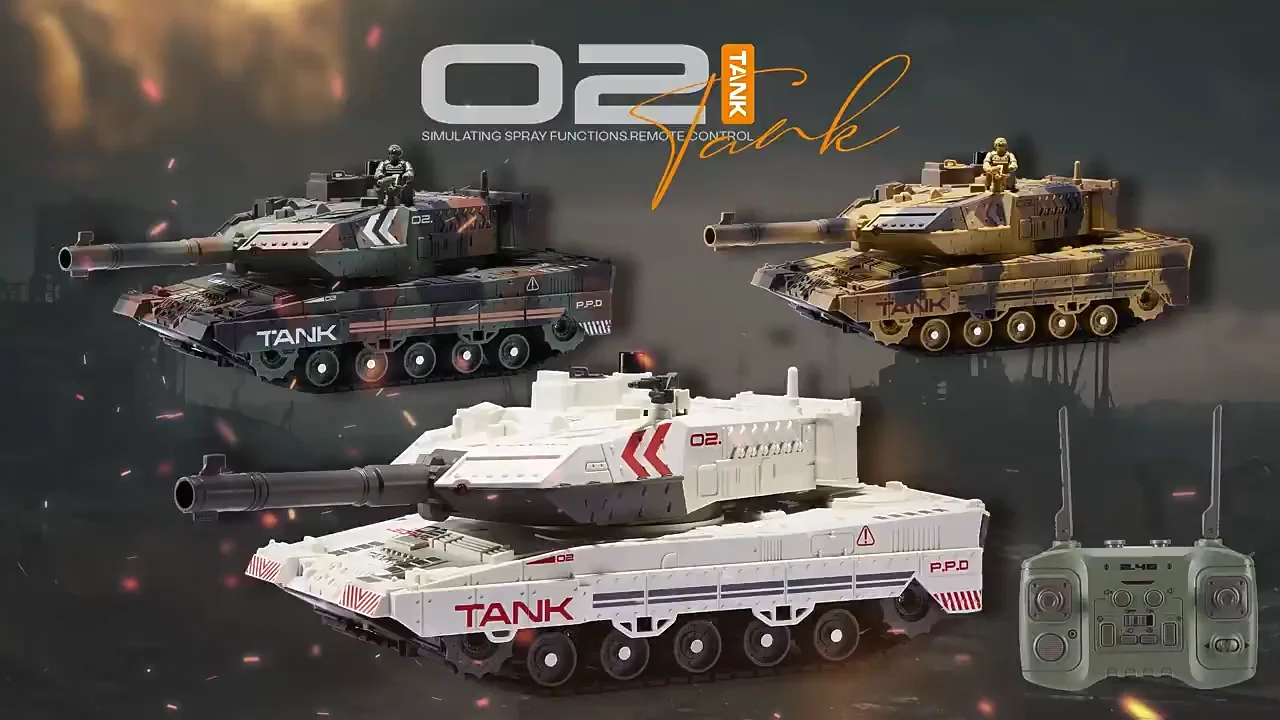 War Tank Remote Control with Shooting and Smoking Toy | Daraz.lk