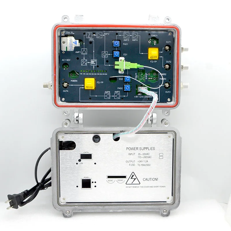 FTTH-CATV-Optical-Receiver-Optical-Node-110V-Us-Power-Supply-4-Way ...