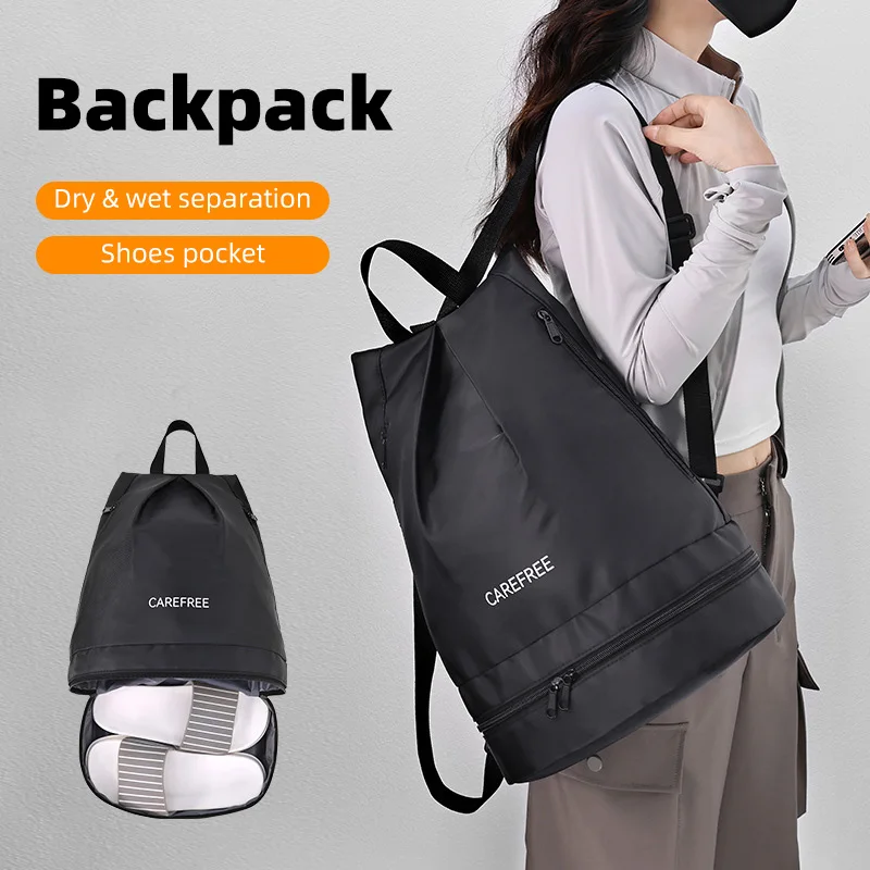 Swimming Backpack Dry Wet Separation Gym Sports Holidays Beach Storage ...
