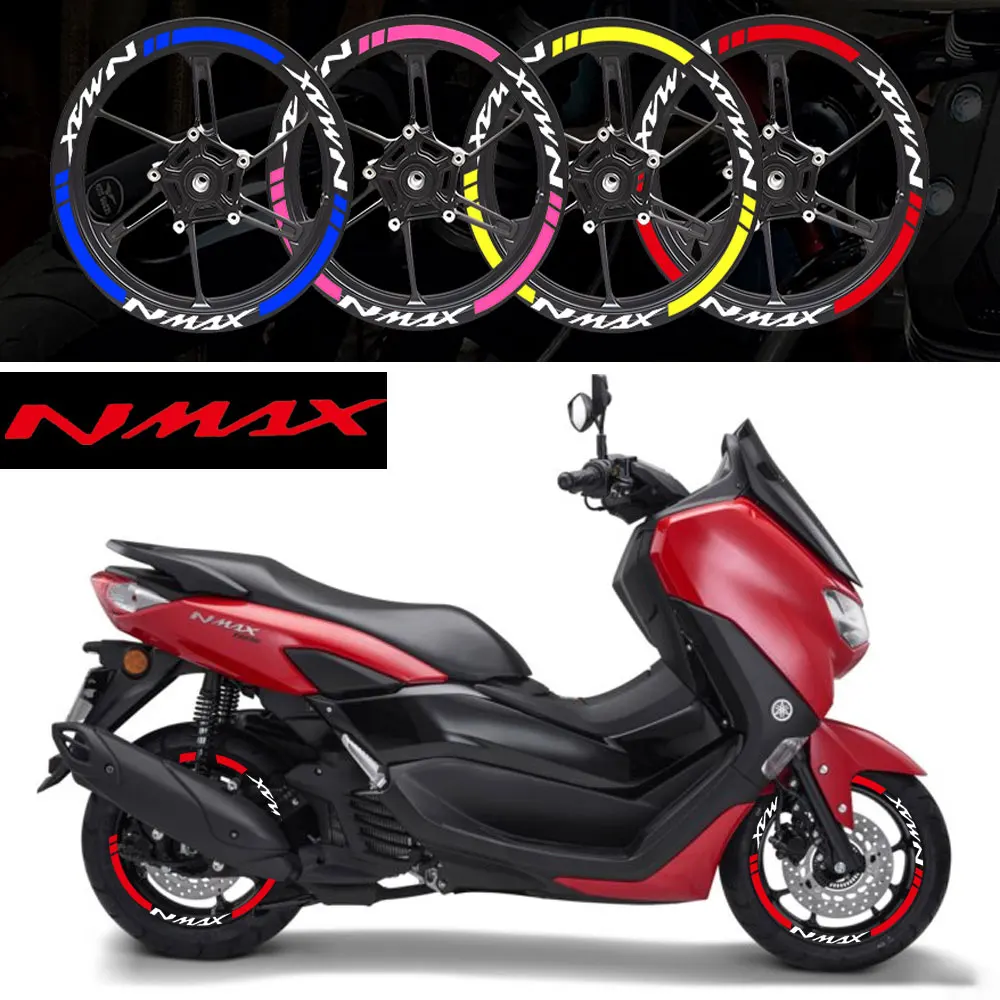 Motorcycle-Wheel-Hub-Sticker-Scooter-Rim-Stripe-Decals-Motor-Bike ...