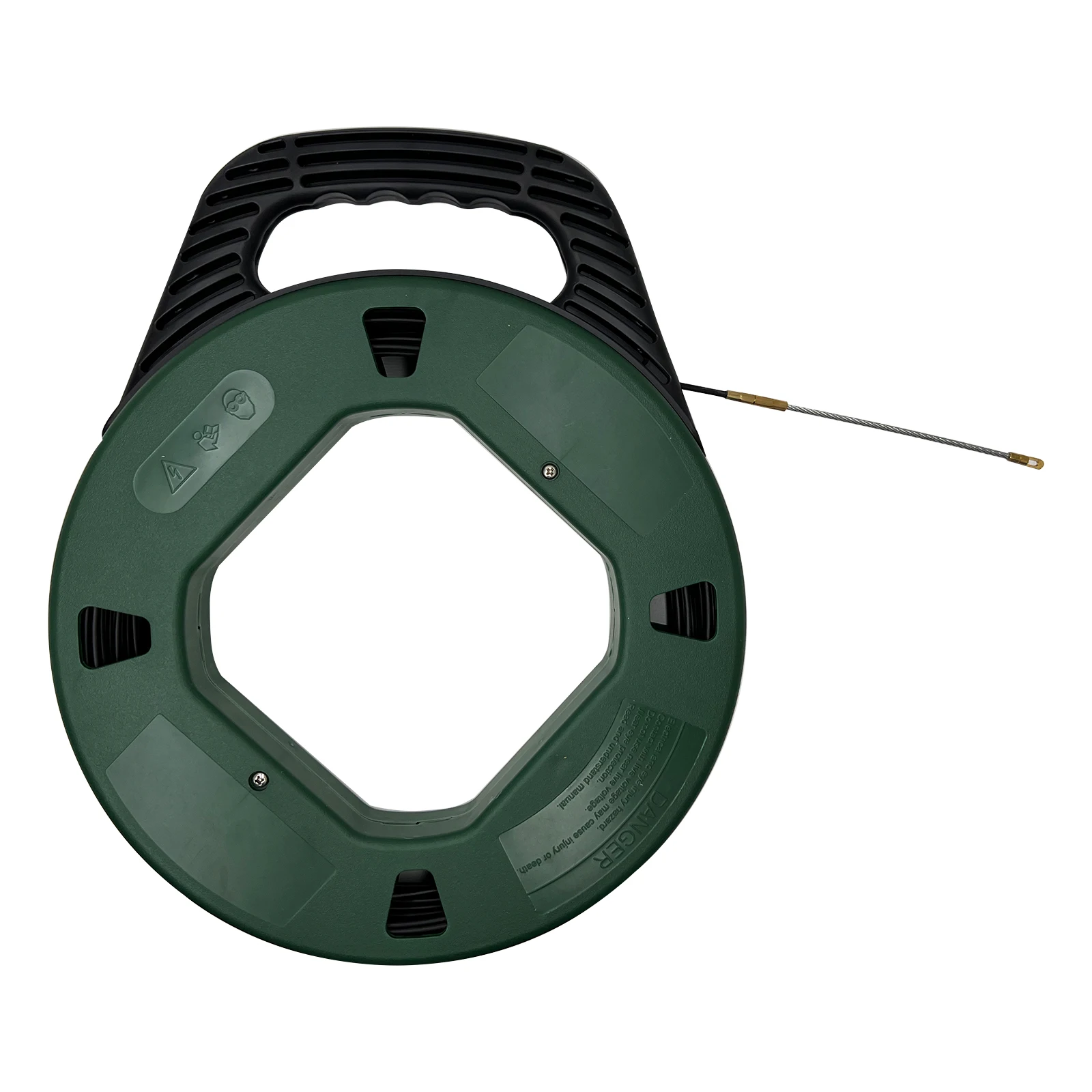 3mm 30m Fiberglass Fish Tape Rod Push Pull Line Cable Wire Reel Rodder ...