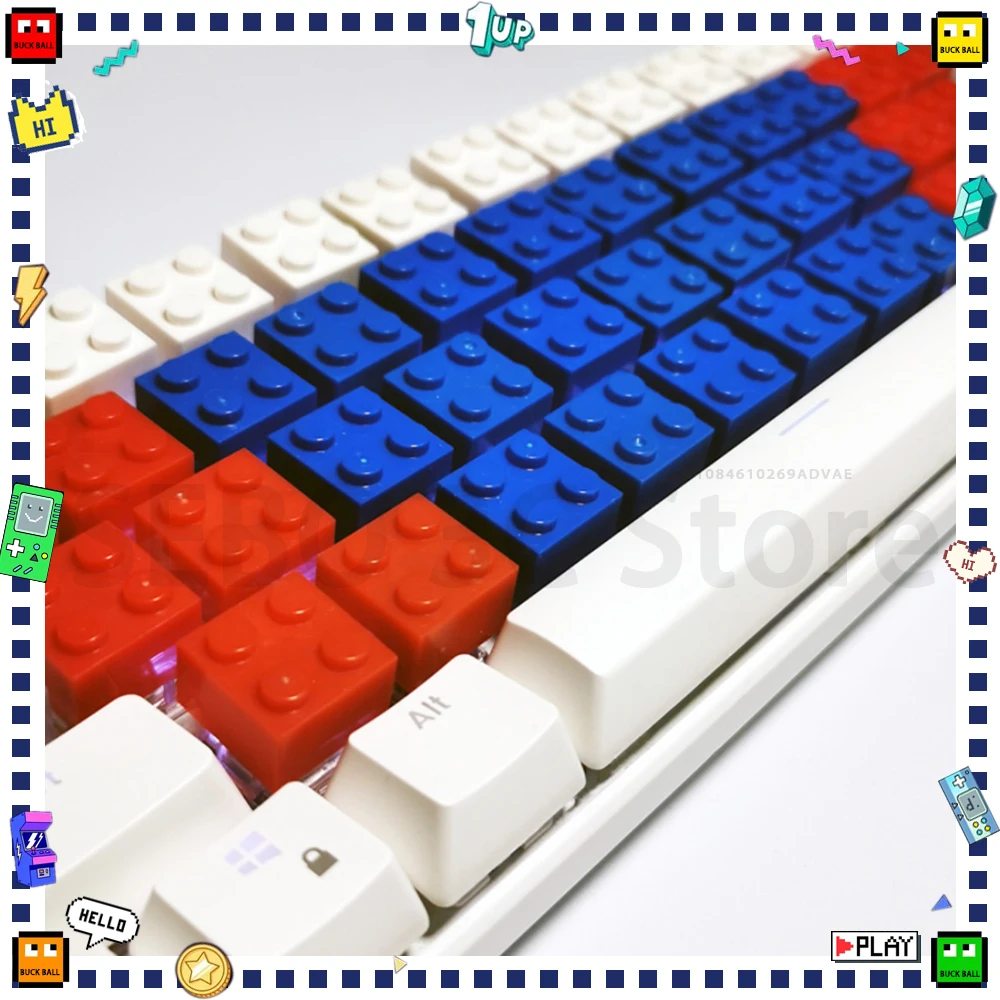 Building-Blocks-Keycaps-Set-Toy-Bricks-Mechanical-Keyboard-Keycap ...
