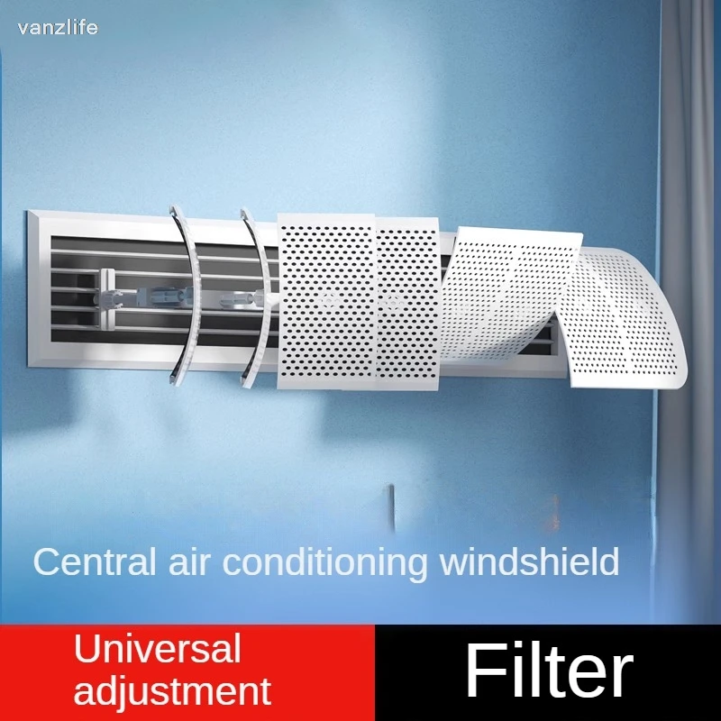Central-Air-Conditioning-Windshield-Duct-Type-AC-Outlet-Grating-Baffle ...