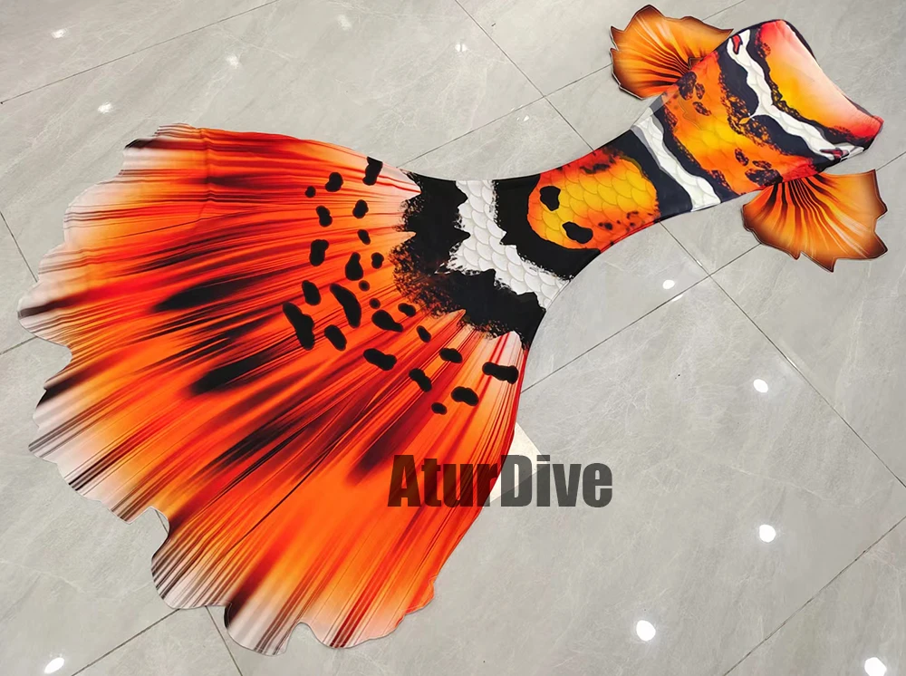 Mermaid Tail With Clownfish