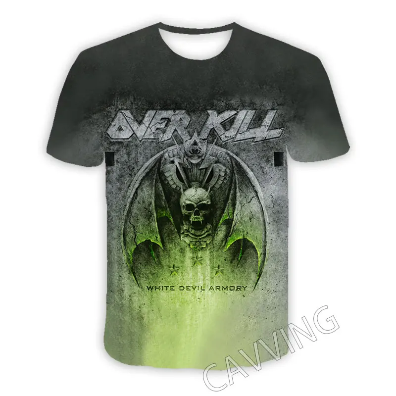 New-Fashion-Women-Men-s-3D-Print-Overkill-Band-Casual-T-shirts-Hip-Hop ...