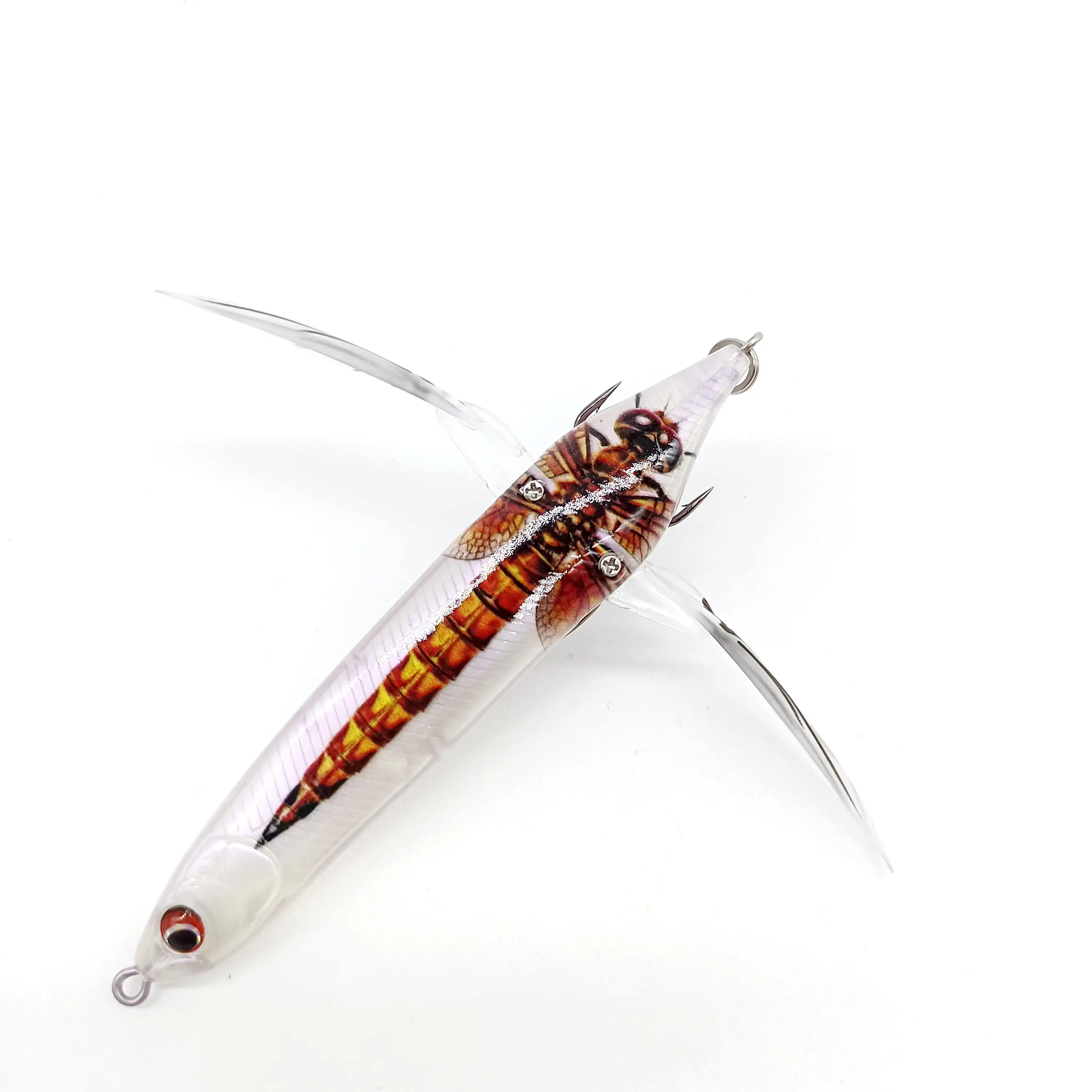DUODUOYU-1PCS-2023-New-Topwater-Dragonfly-Fishing-Lure-6-5g-80mm-Wing ...