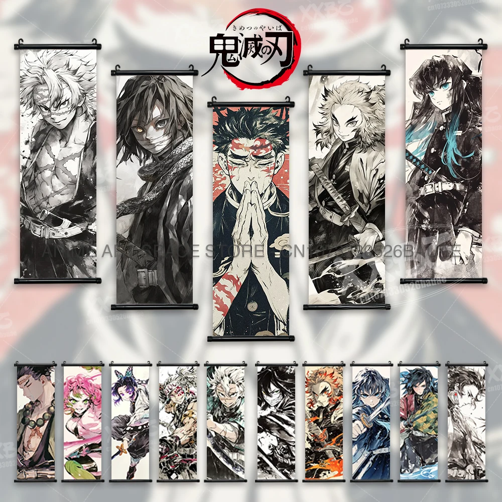 Demon-Slayer-Hanging-Painting-Anime-Home-Decoration-Rengoku-Kyoujurou ...