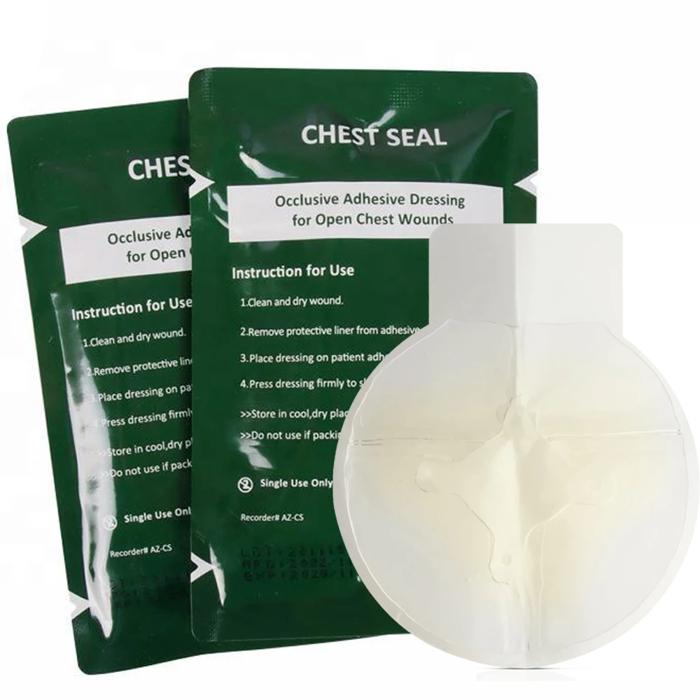 New-Vented-Chest-Seal-Vent-Chest-Seal-Wound-Dressing-Adhesive-and ...