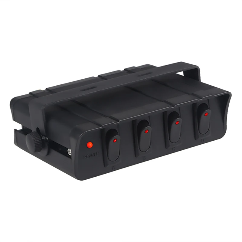 4-Gang-Marine-Rocker-Switch-Box-luz-estrobosc-pica-de-emerg-ncia-4-Gang ...