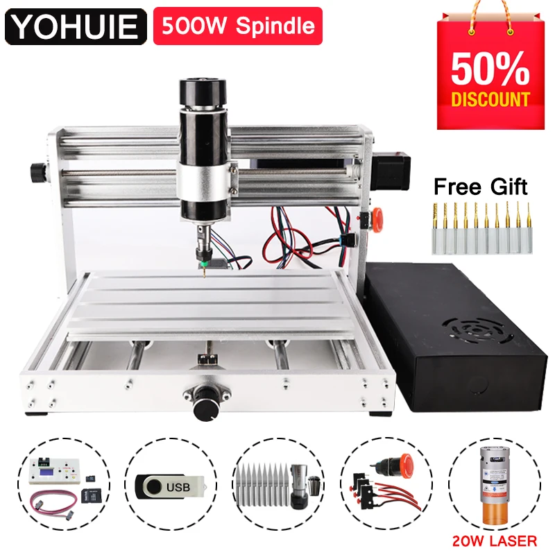 CNC-3018-Plus-Metal-Aluminum-Engraving-Machine-With-500w-Spindle-GRBL ...