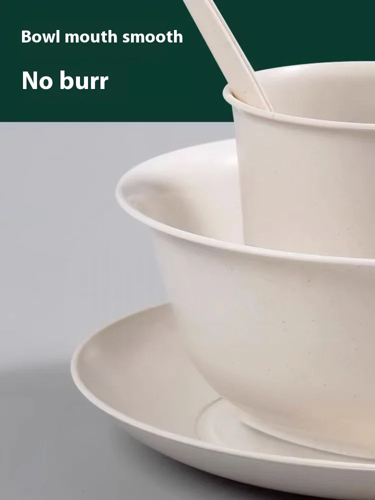 Rice Husk Tableware - Disposable High-End Convenient Thickened Dining ...