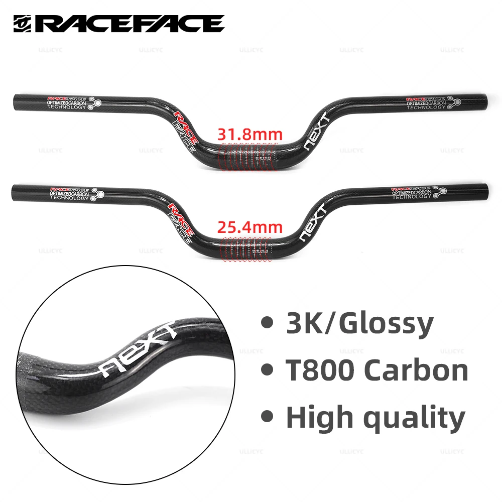 Carbon-Riser-Handlebar-for-MTB-and-BMX-Gloss-Handlebar-NEXT-Race-Face ...