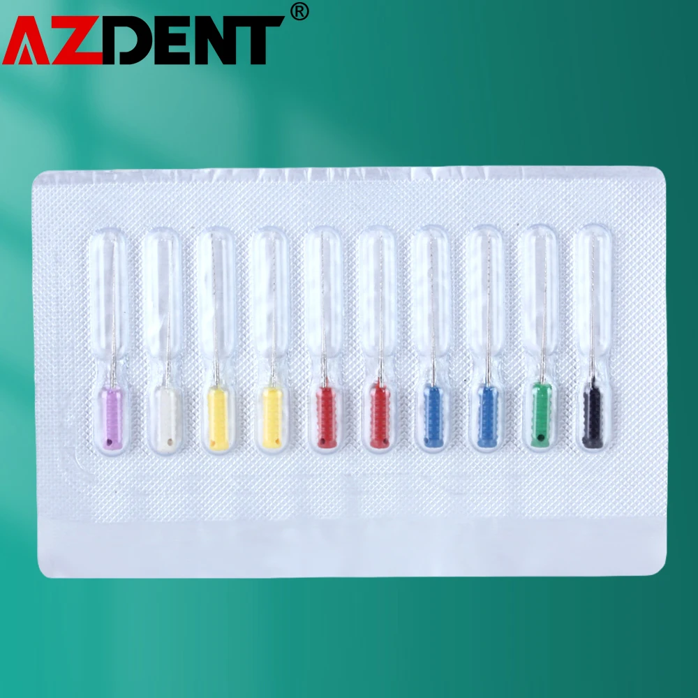 10pcs/Pack Azdent Dental Endo Files 25mm Barbed Broaches Dental ...