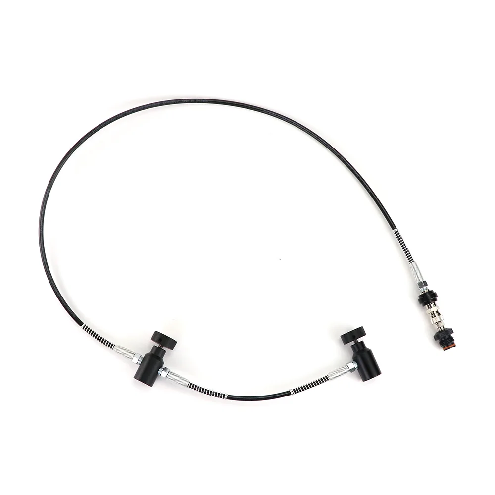 Double Tank Remote Line Straight Hose 37Inch+10Inch Fit HPA CO2 ...