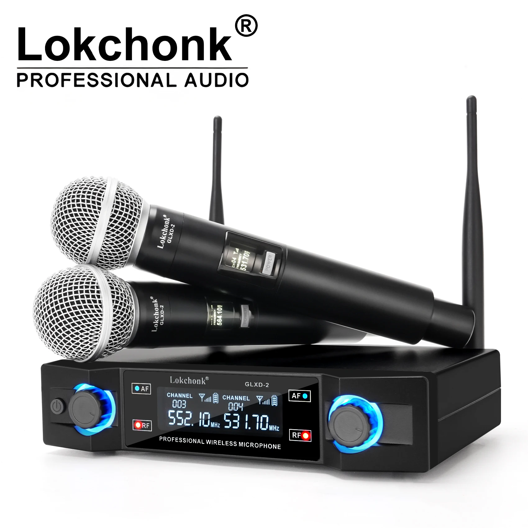 GLXD2-Professional-Wireless-Microphone-system-Dual-Channel-UHF-Fixed ...