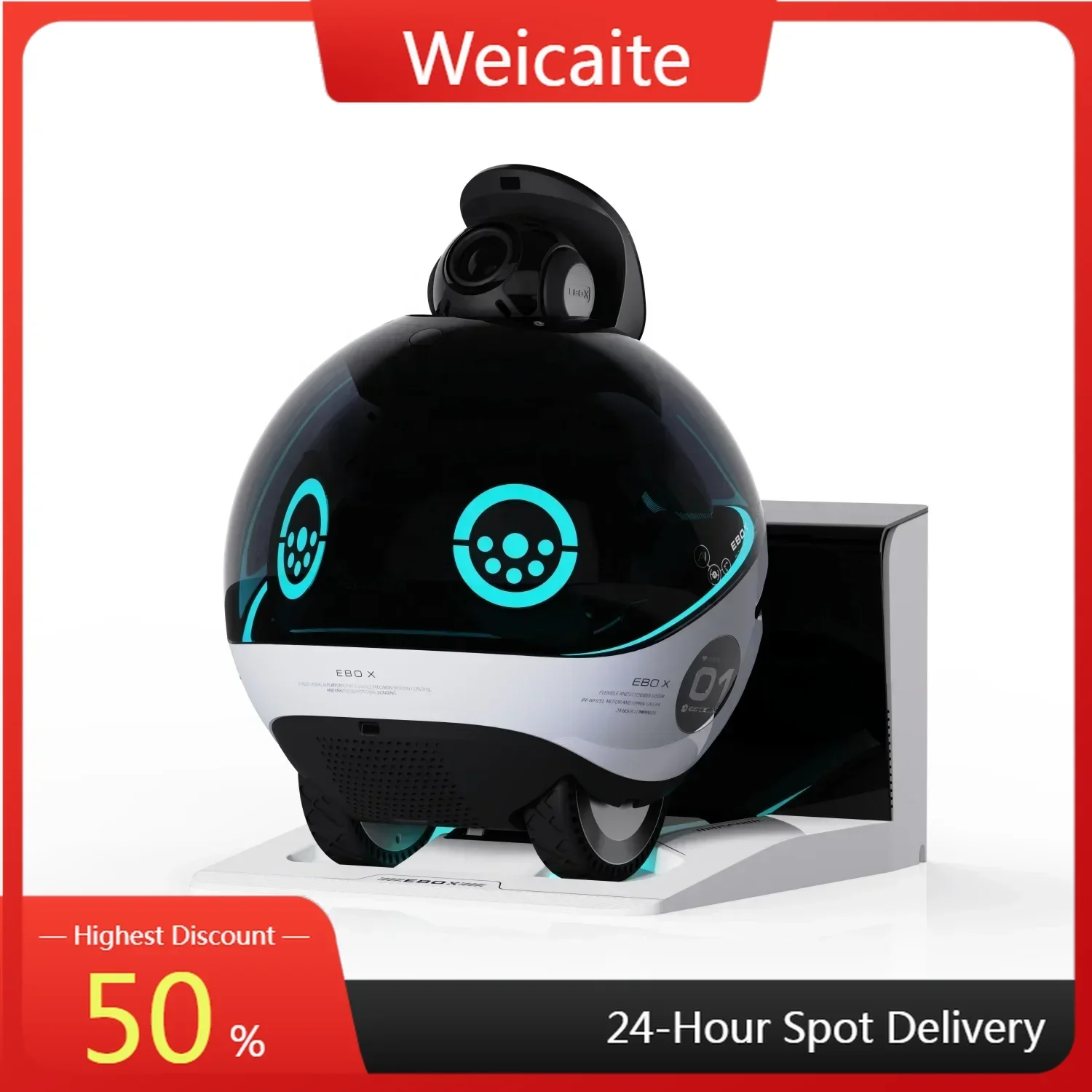 Intelligent Pet Dog AI Interactive Companion Ebo X Wireless Security ...