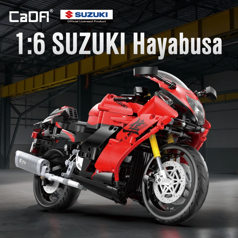 CaDA Bricks Replica "Suzuki Hayabusa" 1043PCS 1:6 Scale 25th ...