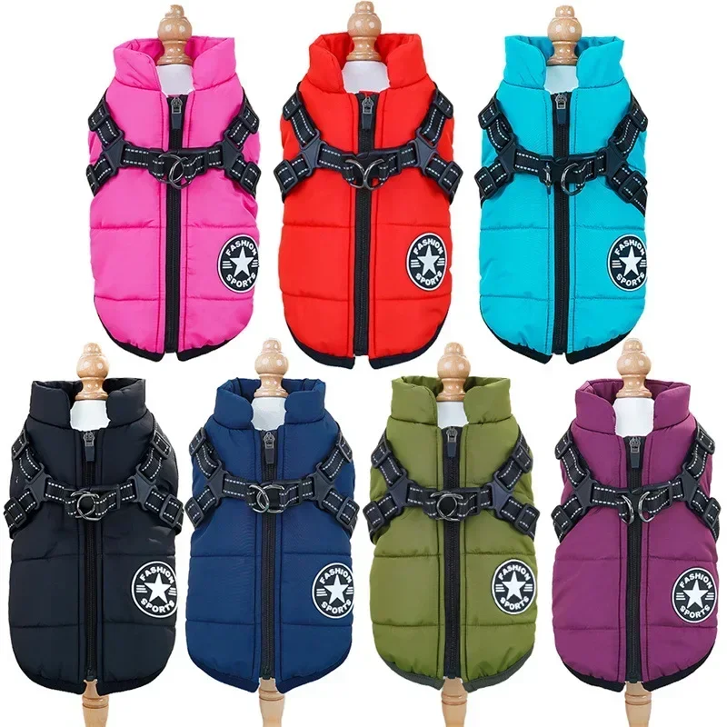 Abrigo-para-perro-con-arn-s-abrigo-impermeable-para-gato-de-invierno ...