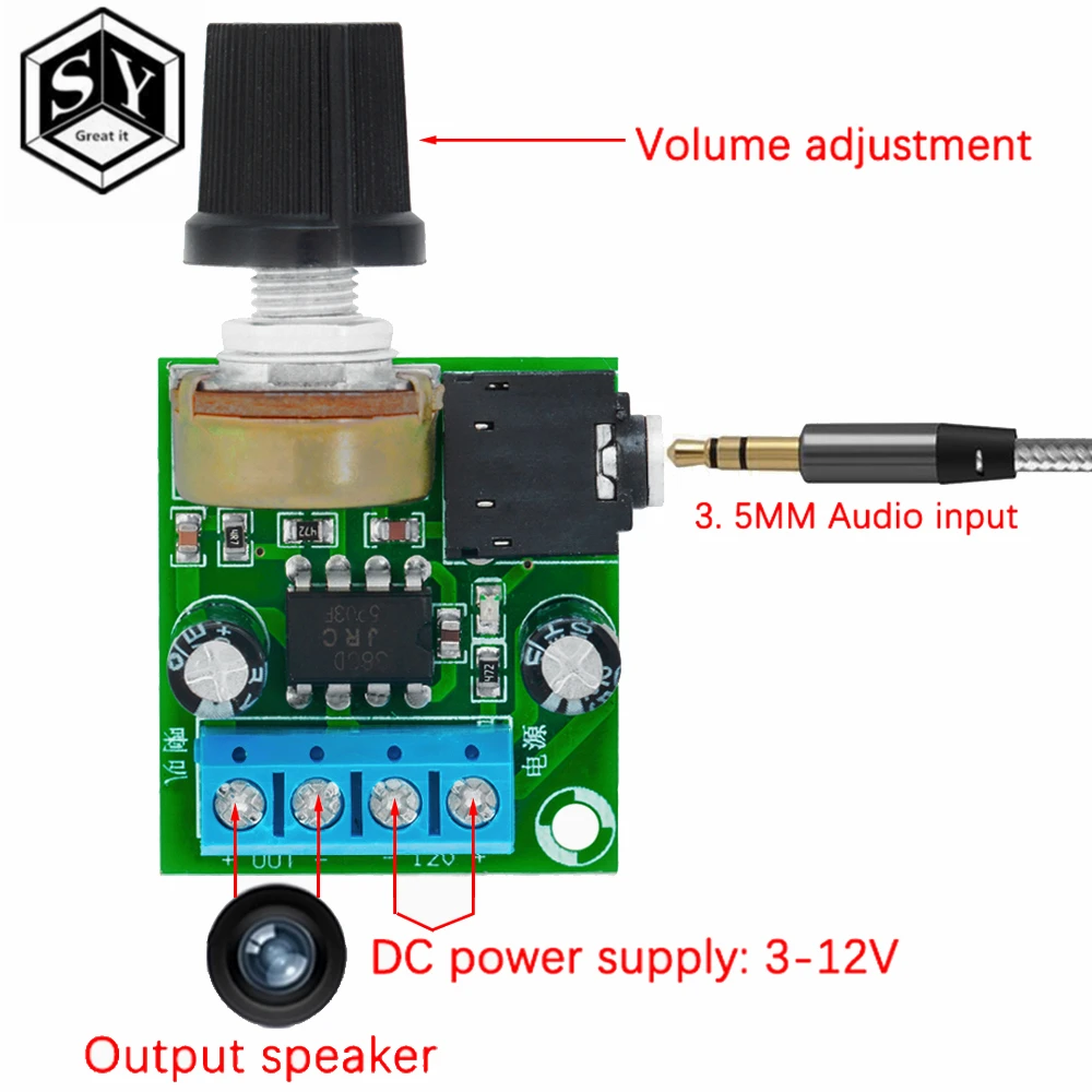 1PCS-New-Arrival-LM386-Audio-Power-Amplifier-Board-DC-3V-12V-5v-Mini ...