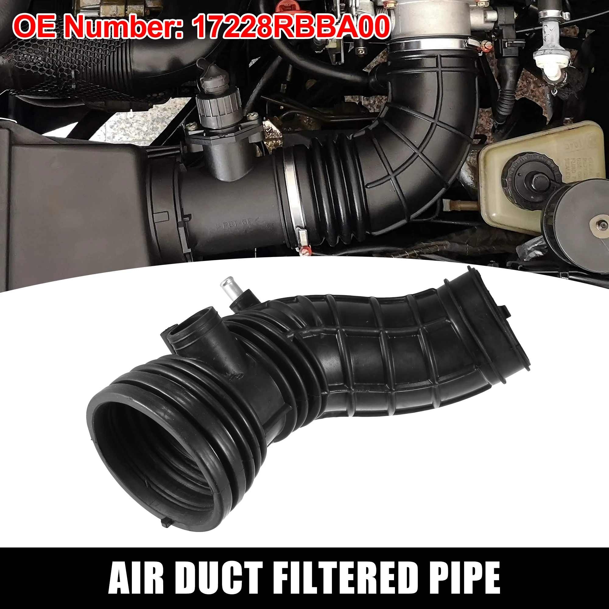 X-Autohaux-Auto-Engine-Air-Duct-Filter-Pipe-Air-Intake-Hose-Filter-Tube ...