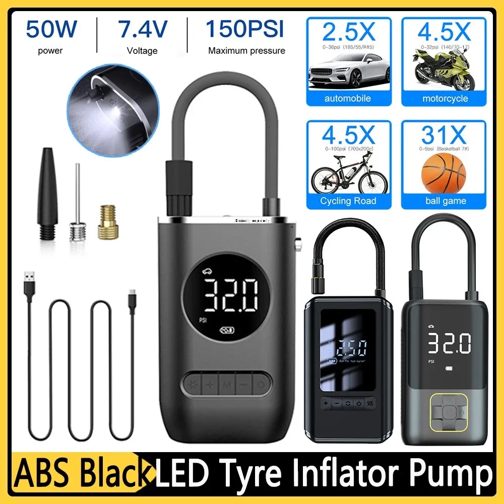 Self-Propelled-Tire-Pump-Car-Electric-Pump-Air-Compressor-Wireless-Air ...