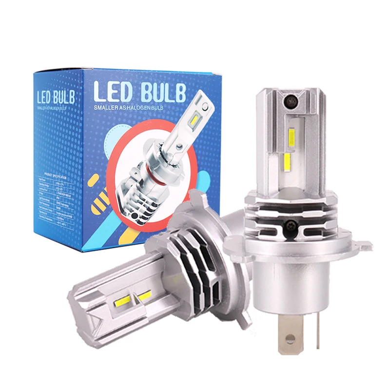 2PCS Mini H4 H11 Led Lamp For Car 9005 9006 HB3 HB4 Fog Light Bulbs M4 ...