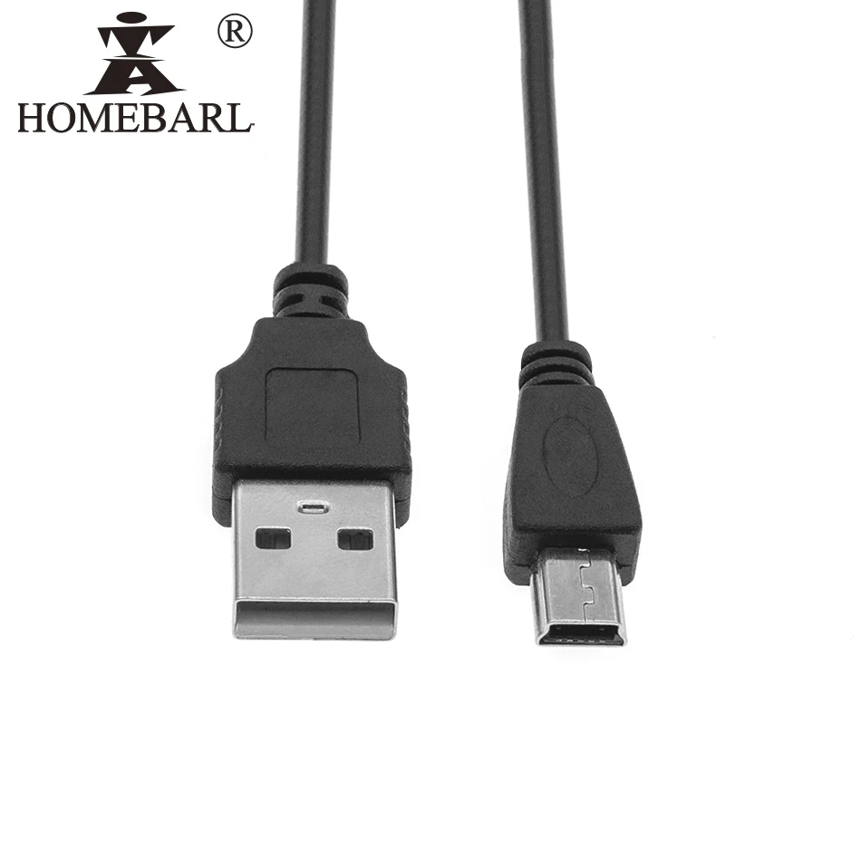 HOMEBARL-Data-Sync-Mini-USB-5-Pins-Adapter-Charger-V3-Cable-For-MP3-MP4 ...