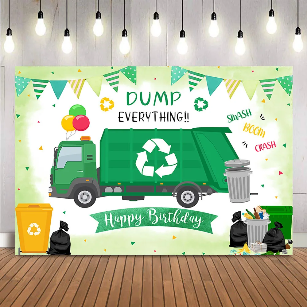 Garbage-Birthday-Backdrop-Dump-Everything-Recycling-Birthday-Photo ...