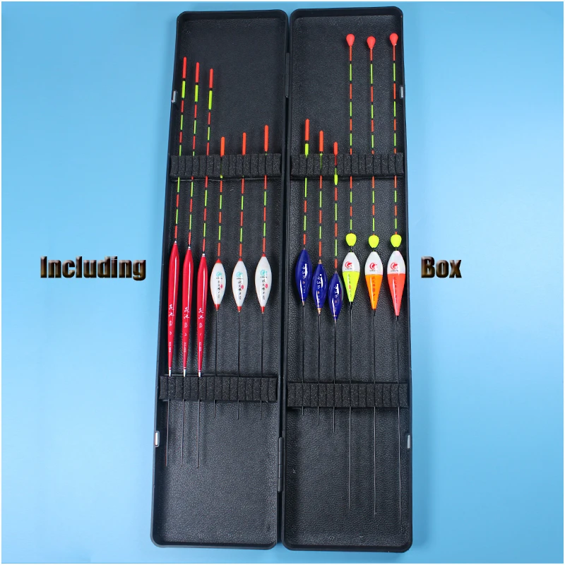 12pcs-Lot-Fishing-Floats-Including-Box-Set-Bobbers-Carp-Buoyancy-Mix ...