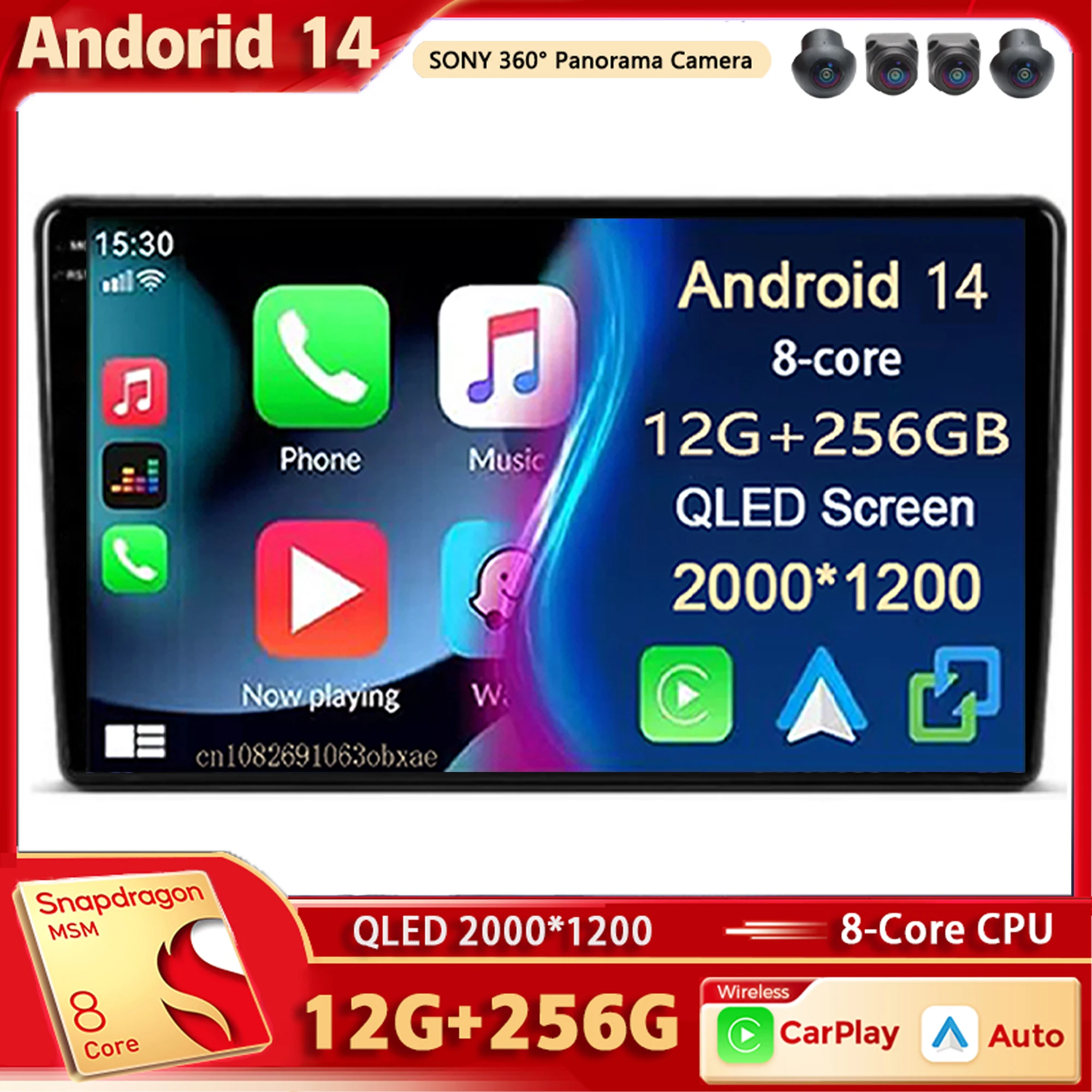 Android-14-Car-Radio-Leitor-multim-dia-Auto-Carplay-Est-reo-DSP-AI ...
