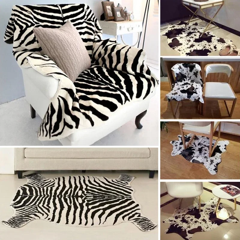 Criativo-zebra-vaca-3d-impresso-tapetes-para-sala-de-estar-anti ...