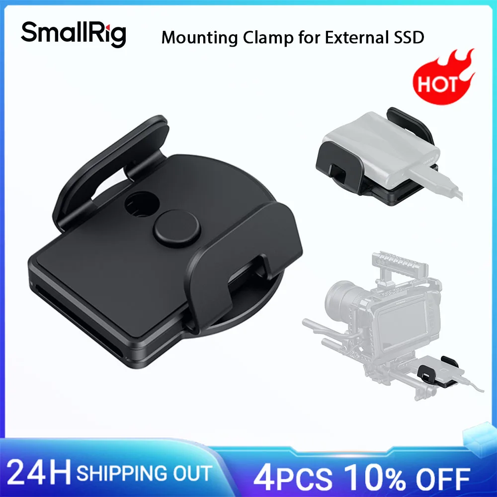 SmallRig Phone Mount Bracket SSD Holder 1.6-2.4in Wide for Samsung T5 ...