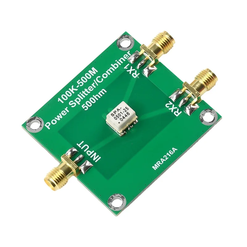 RF Splitter 100KHz - 500MHz Passive Power Divider 1 to 2 Impedance 50 ...
