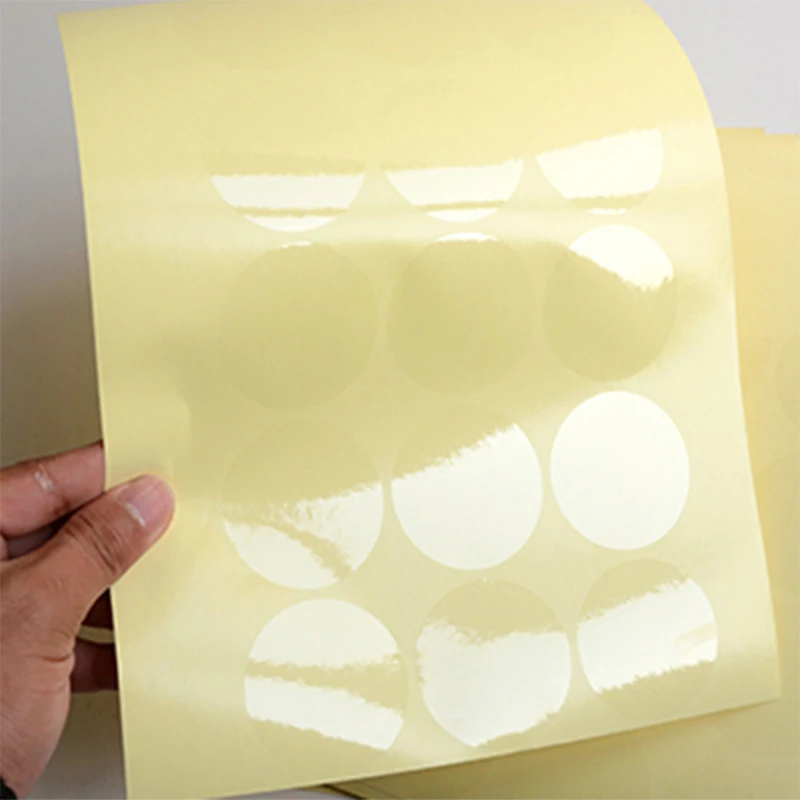 1000 15MM clear round sticker round transparent labels circle PVC ...