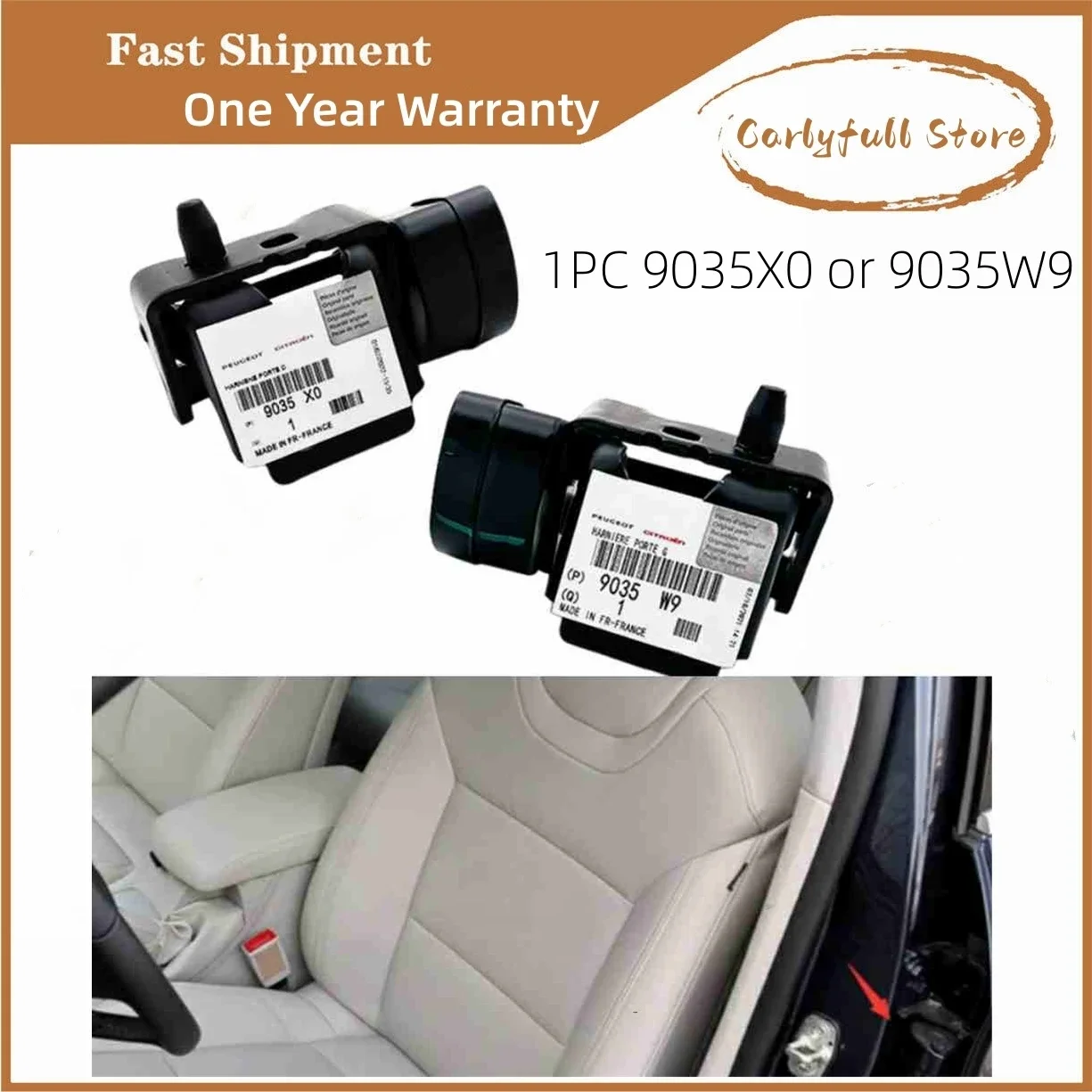 New-Door-Hinge-Stop-Strip-Stopper-Left-And-Right-9035X0-or-9035W9 ...