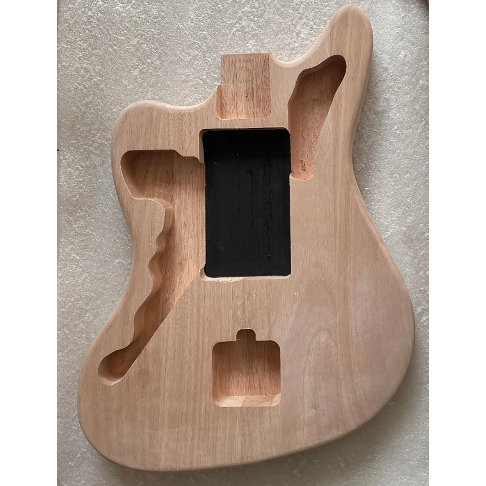 Left Hand Unfinished Electric Guitar Body Solid Mahogany Wood No Paints ...