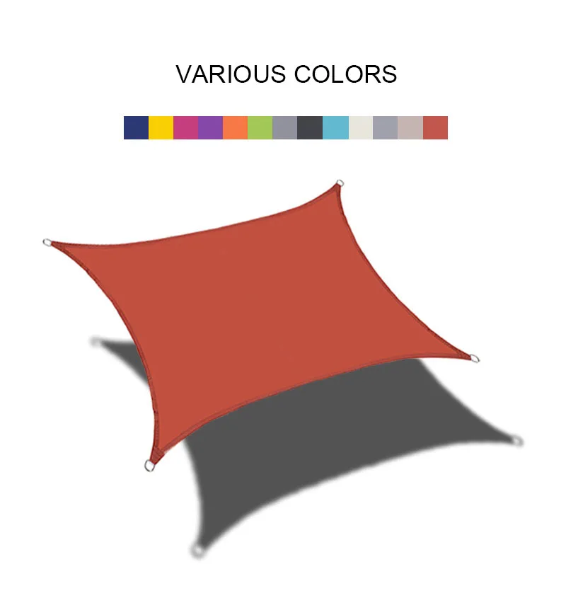 Square Parasol Shade Sail 300D Waterproof Canopy Camping Large Cloth ...