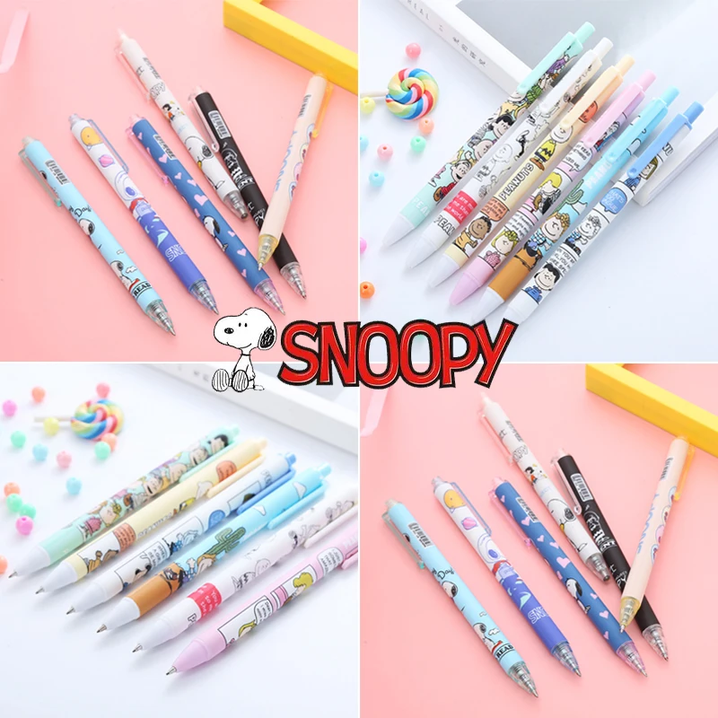 Snoopy-Gel-Pen-Cute-Cartoon-Writing-Pens-Creative-Kawaii-Comics-School ...